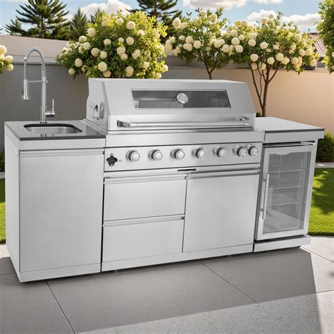 Outdoor Kitchen Island 85 6 Burner 85000 Btu Deluxe