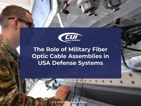 The Role Of Military Fiber Optic Cable Assemblies In Usa Defense
