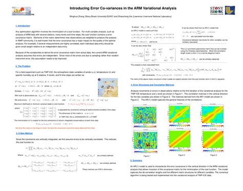 Ppt Introducing Error Co Variances In The Arm Variational Analysis Powerpoint Presentation