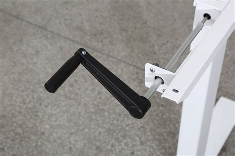 조절 책상 금속 다리 2 다리 수동 크랭크 리프트 조절 앉아 스탠드 책상 프레임 수동 높이 서 책상 프레임