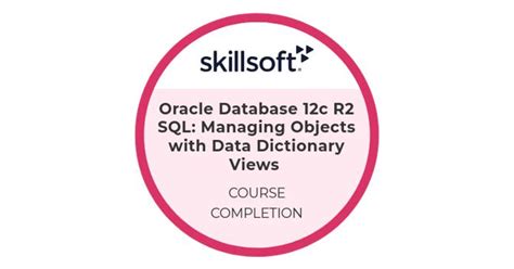 oracle database 12c r2 sql managing objects with data dictionary views