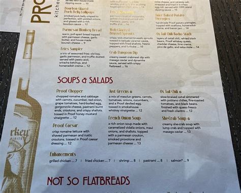 Proof Kitchen Bar Manassas Menu Prices And Restaurant Reviews Tripadvisor