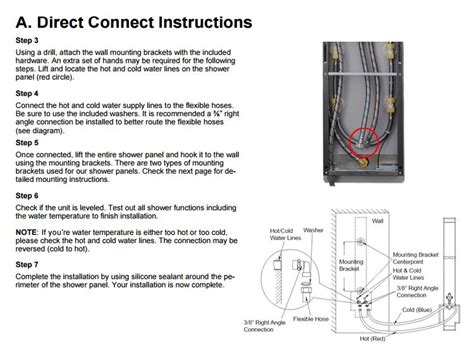 Installation Instructions For Fontana Massage Shower Panel System