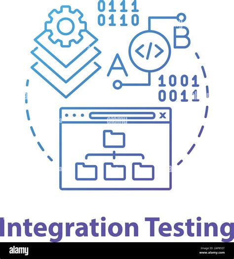 Integration Testing Concept Icon Software Development Stage Idea Thin