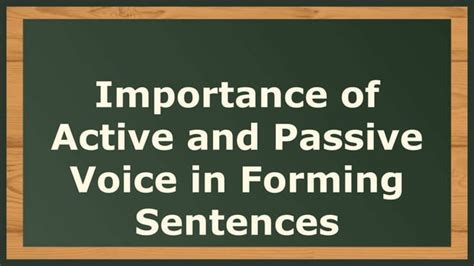 Lesson Active And Passive Voice Construction Pptx Homework And Study Education