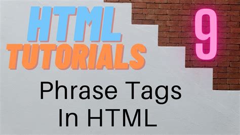 phrase tags in html part 9 html tutorials in hindi complete html tutorials youtube