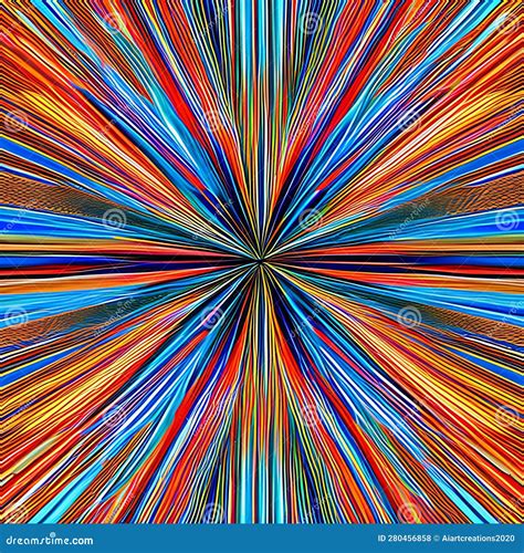 A Dynamic Explosion Of Colorful Geometric Patterns Radiating Energy And Movement1 Generative