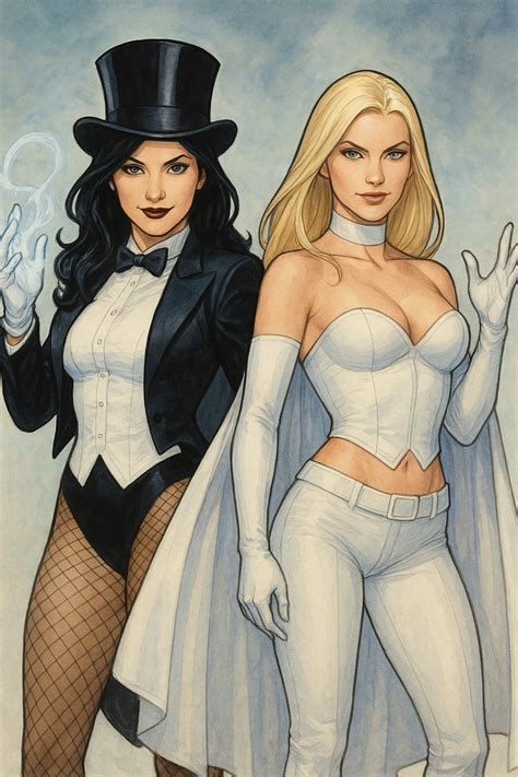 Team Emma Frost And Zatanna Forever By Allmight2v On Deviantart