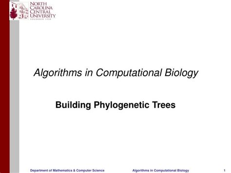 Ppt Algorithms In Computational Biology Powerpoint Presentation Free
