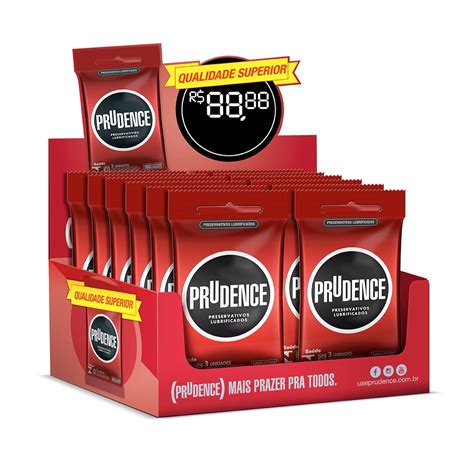 Caixa De Camisinha Preservativo Prudence Tradicional Lubrificado São 12