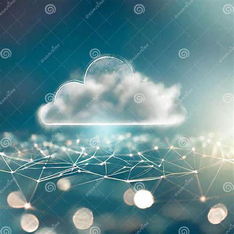 Cloud Computing Concept Communication Network Stock Illustration