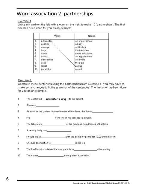 Topic 3 Structure Word Association Pdf Noun Physician