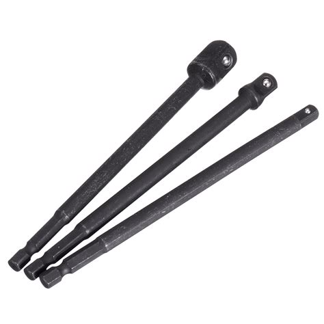 3pcs 14 Inch Shank 150mm Socket Adapter Extension Socket Impact Driver