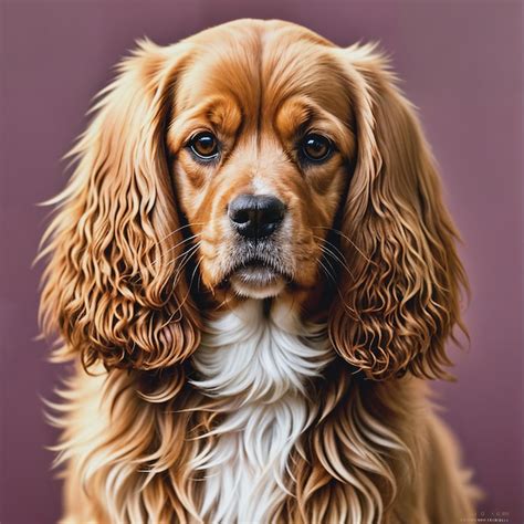 Premium Ai Image Cocker Spaniel Portrait