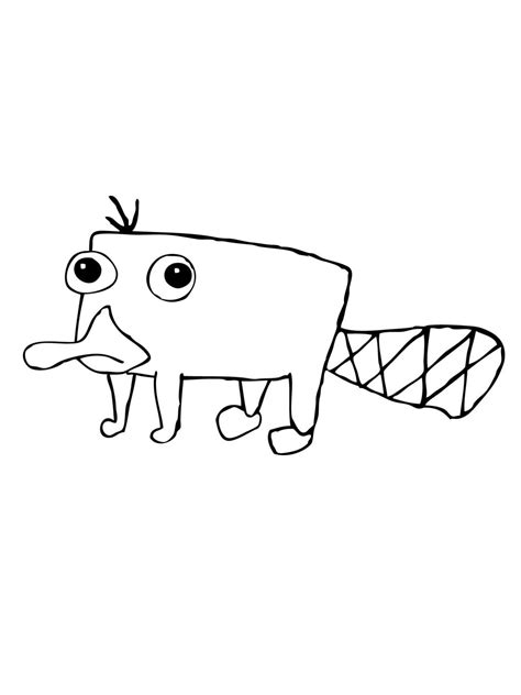 Perry The Platypus Coloring Sheet
