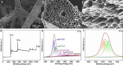 Sem Images A B And C Xps Survey Spectrum D C1s Spectrume And