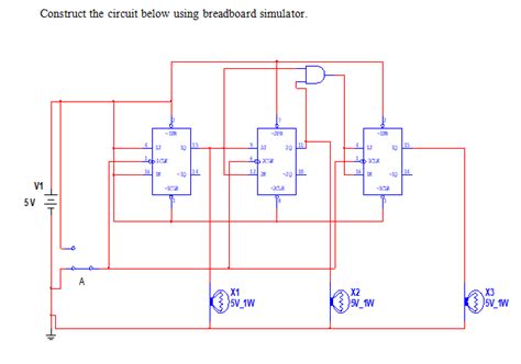 Solved Construct The Circuit Below Using Breadboard