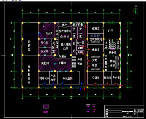 达沙替尼原料药生产车间设计 AutoCAD 2018 模型图纸下载 懒石网