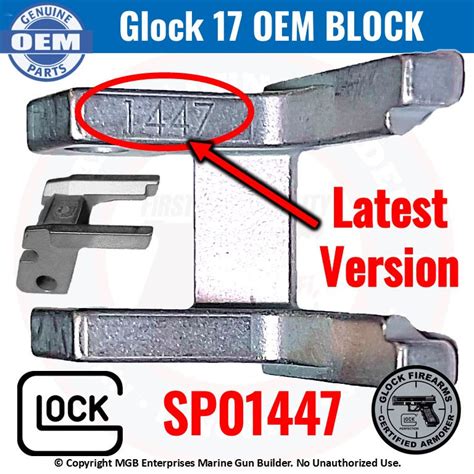 Glock 17 Locking Block Oem Marine Gun Builder