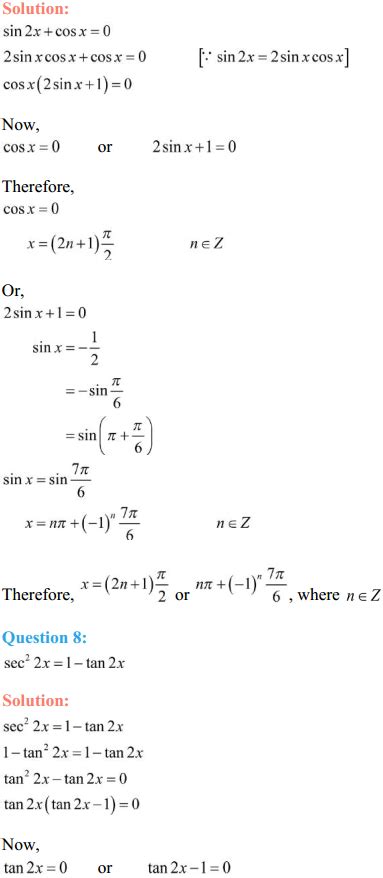 Hbse 11th Class Maths Solutions Chapter 3 Trigonometric Functions Ex 3 4 Haryana Board Solutions