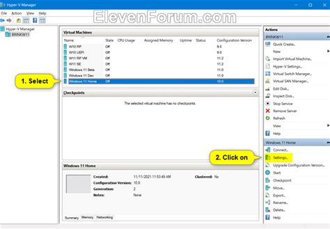 Enable Or Disable Automatic Checkpoints For Hyper V Virtual Machine In Windows Windows Forum