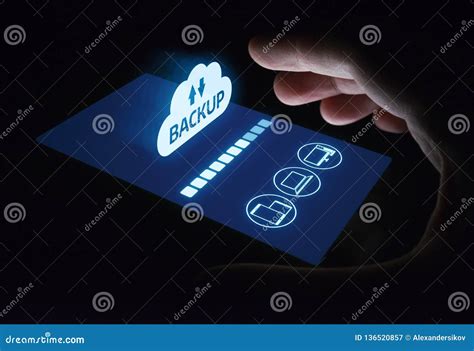 Backup Storage Data Internet Technology Business Concept Stock Image Image Of Recovery Cloud