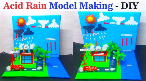 How To Make Acid Rain Model For A Science Exhibition Science Projects Maths TLM English