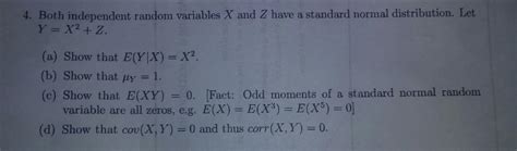 Probability Expected Values Covariance Of Two Independent Random