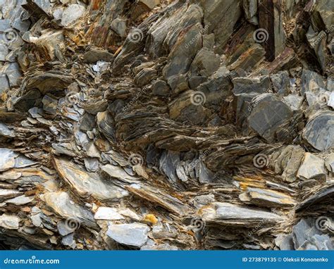 Sedimentary Rock Layers Rock Surface Texture With Corrosion For Background Geological Leyers