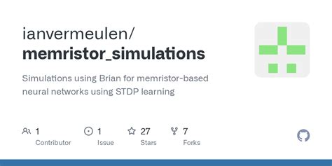 Github Ianvermeulenmemristorsimulations Simulations Using Brian