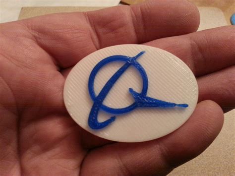 I Printed This 2 Color Logo By Using The Pause Command In Repetier