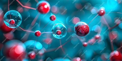 Visualizing Electron Orbitals Around Nucleus With Red And Blue Spheres