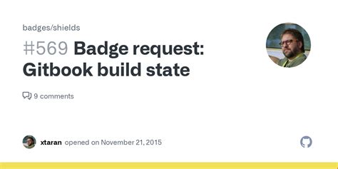 Badge Request Gitbook Build State Issue Badges Shields Github