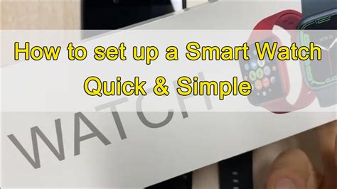 How To Setup A Smart Watch And Connect To Your Mobile Phone YouTube
