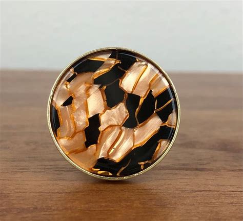 Gold Drawer Knobs Gold Cabinet Knobs With Gold And Black Etsy Gold Drawer Knobs Drawer