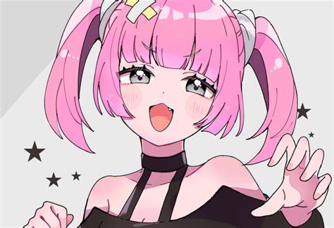 Safebooru 1girl 3 Bare Shoulders Black Shirt Blush Blush Stickers