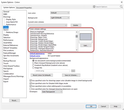 What Controls Line Color In SOLIDWORKS Drawings