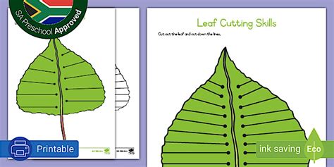 Garden Theme Preschool Leaf Cutting Activity Teacher Made