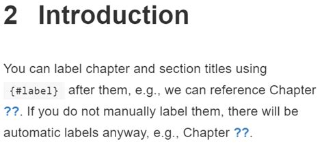 R Bookdown Chaptersection Cross Referencing Not Working Gitbook