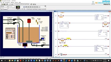 Chapter 31part B Automatic Batch Mixing Tank With Plc Ladder Logic Youtube