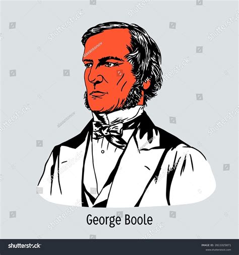 George Boole English Mathematician Logician Professor Stock Vector Royalty Free 2611025871