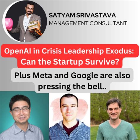 Satyam Srivastava On Linkedin Ai Openai Leadershipexodus Technews Artificialintelligence