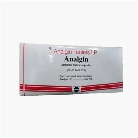Analgin 500mg Tablet At ₹ 299strip In Nagpur Id 2854662615455