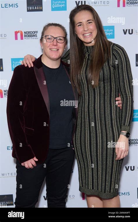 London Uk 1 February 2023 Rocky Clarke And Emily Scarrett Pictured Attending The Legends