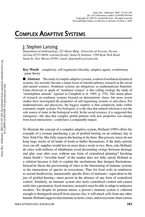 PDF Complex Adaptive Systems