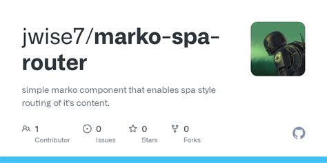 Github Jwise7marko Spa Router Simple Marko Component That Enables