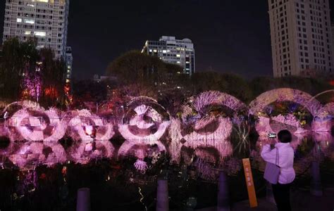 베이징 차오양 국제 조명 축제 개막