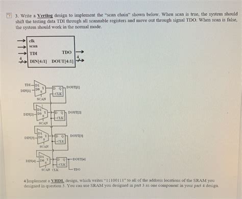 3 3 Write A Verilog Design To Implement The Scan
