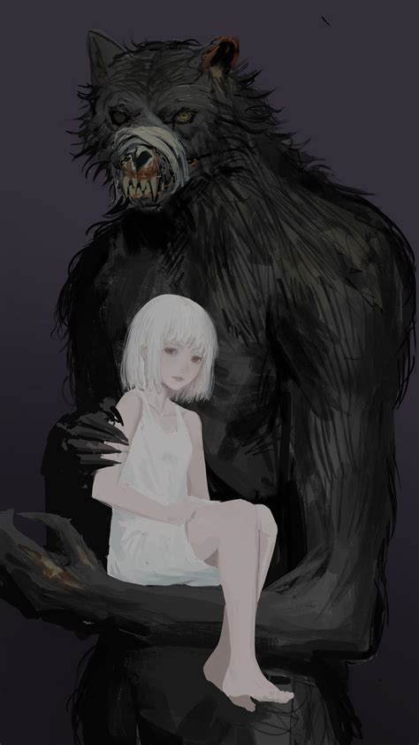 Werewolf And Girl By Yeyat On Deviantart