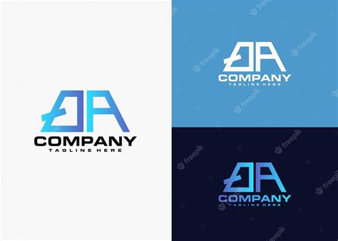 Premium Vector Modern Monogram Initial Letter Qa Logo Design Template